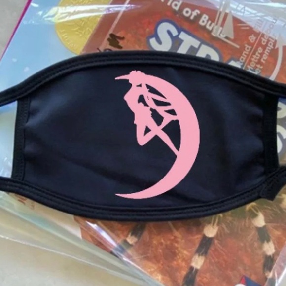 Hand Crafted | Accessories | Sailor Moon Flying Pink Logo Anime Face ...